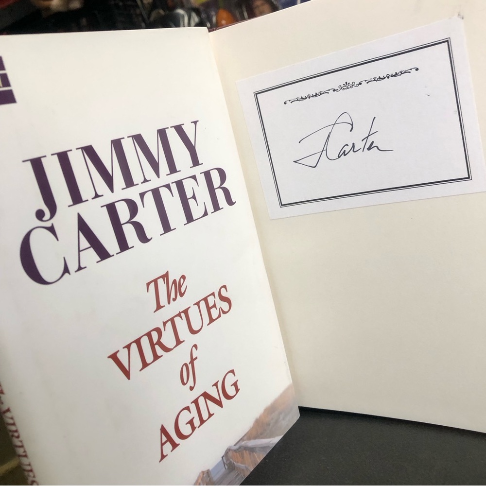President Jimmy Carter Autographed 1998 Book The Virt… - Gem